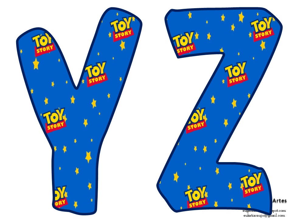 Alfabeto del logo de Toy Story. - Oh my Alfabetos!