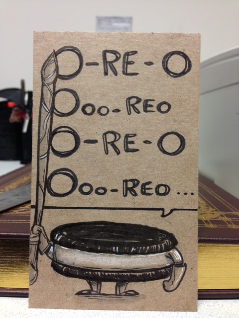 the #cardBOREDsketch box: 199: Oreo Guard