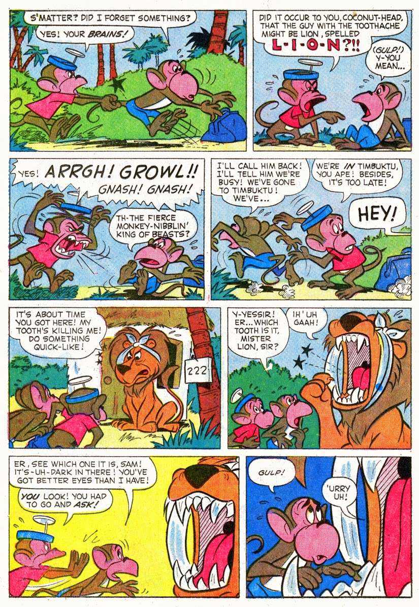 The Big Blog of Kids’ Comics!: Sam 'N' Simian from FC No. 1132, 1960