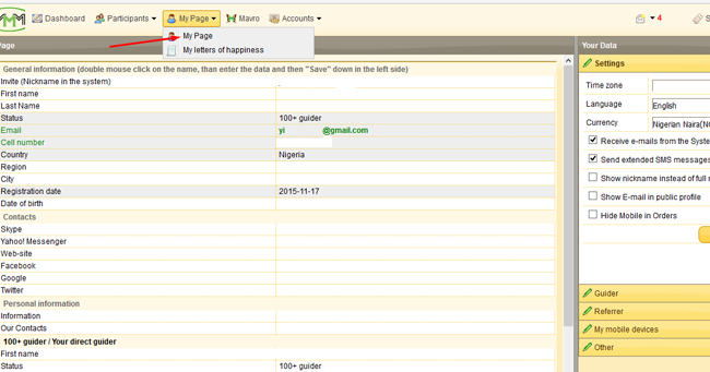 What you can do in your MMM Personal Office ~ MMM-Analysis Updates