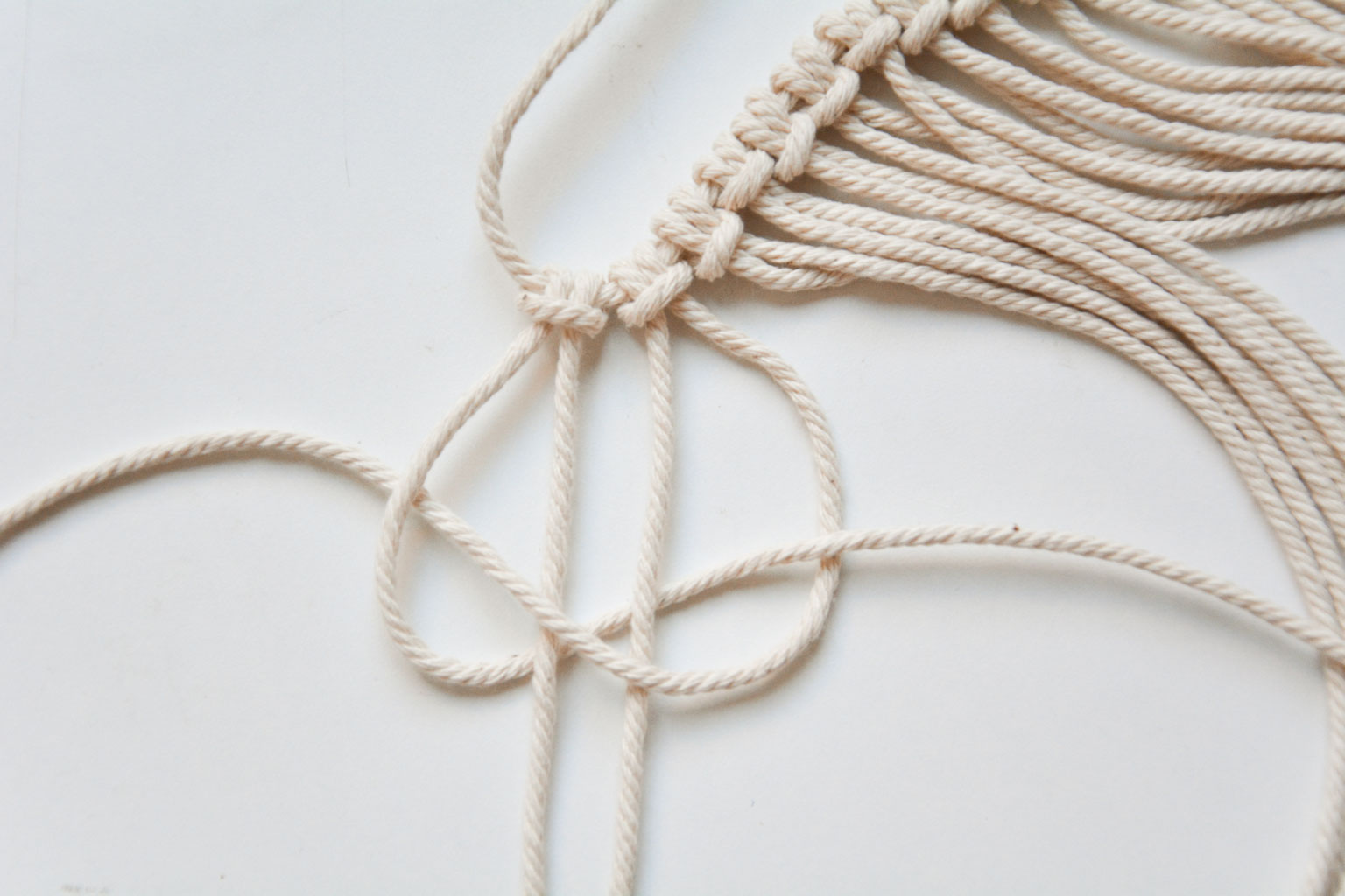 Cómo hacer un bolso de macramé paso a paso - Dibujos de Colores