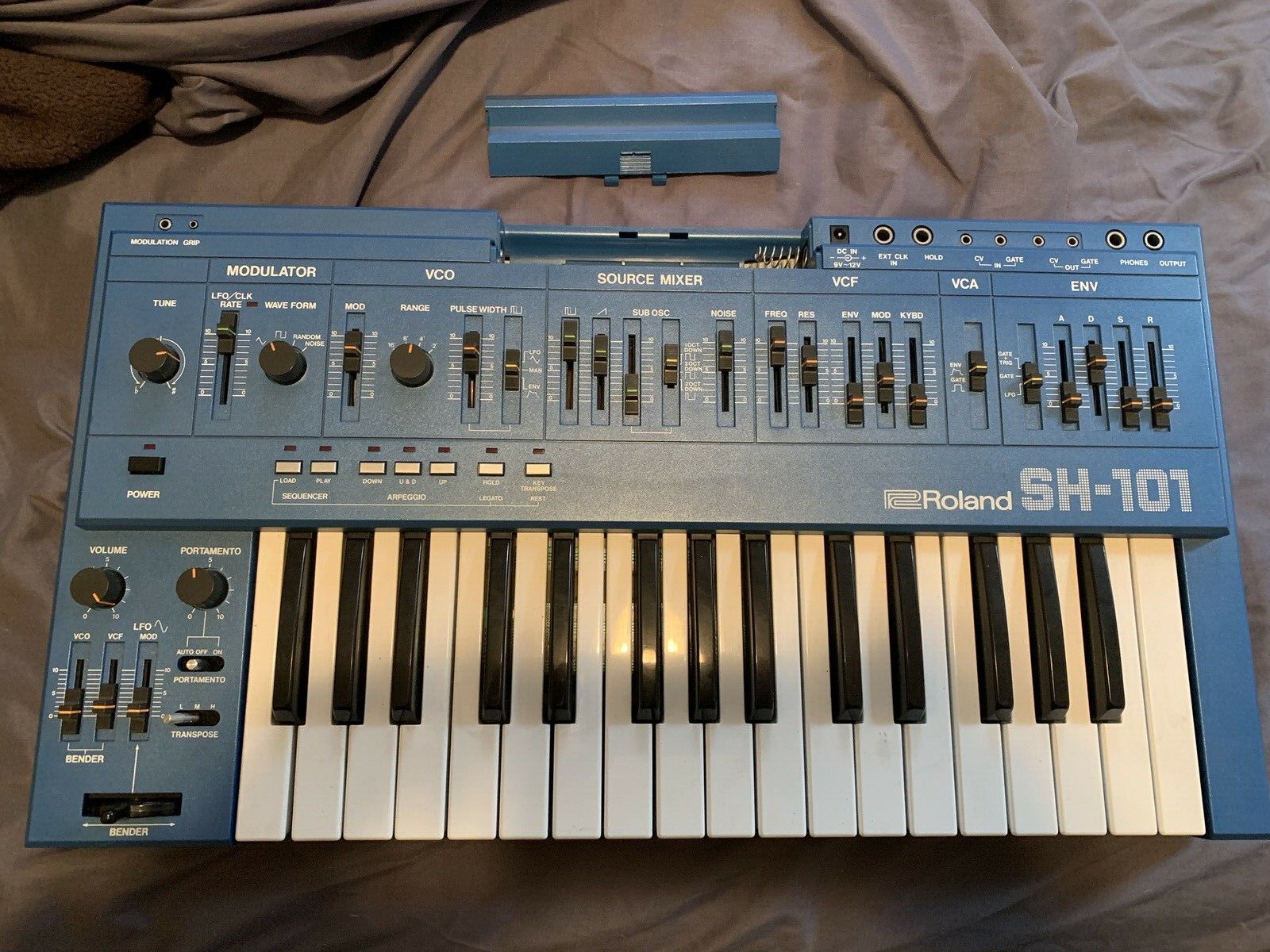 MATRIXSYNTH: BLUE Roland SH-101 Keyboard Synthesizer