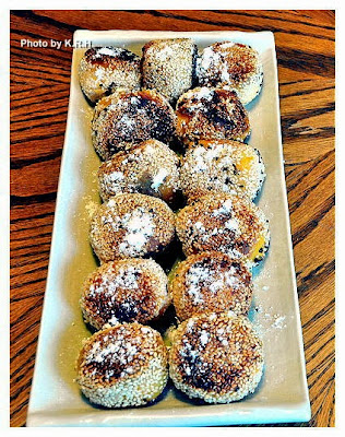 The Good Karma Kitchen: Vegan Mofo #19 - Donna’s Sesame Balls filled ...