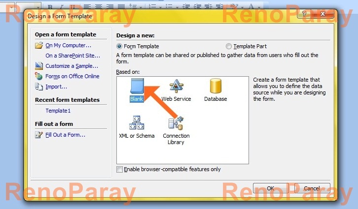 Cara Membuat Formulir dengan Microsoft InfoPath 2007