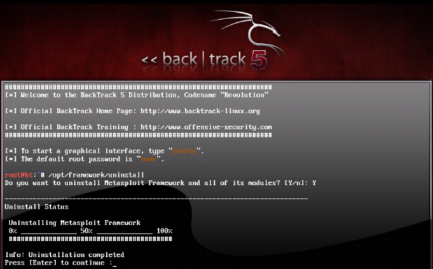 SCX020C07E: Installing Metasploit Community Edition on BackTrack 5 R1