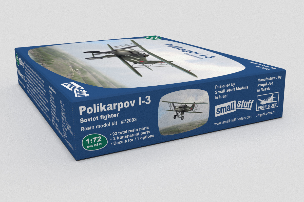 Small Stuff Models: 1/72 Polikarpov I-3 Update - Box, Instructions, Decals