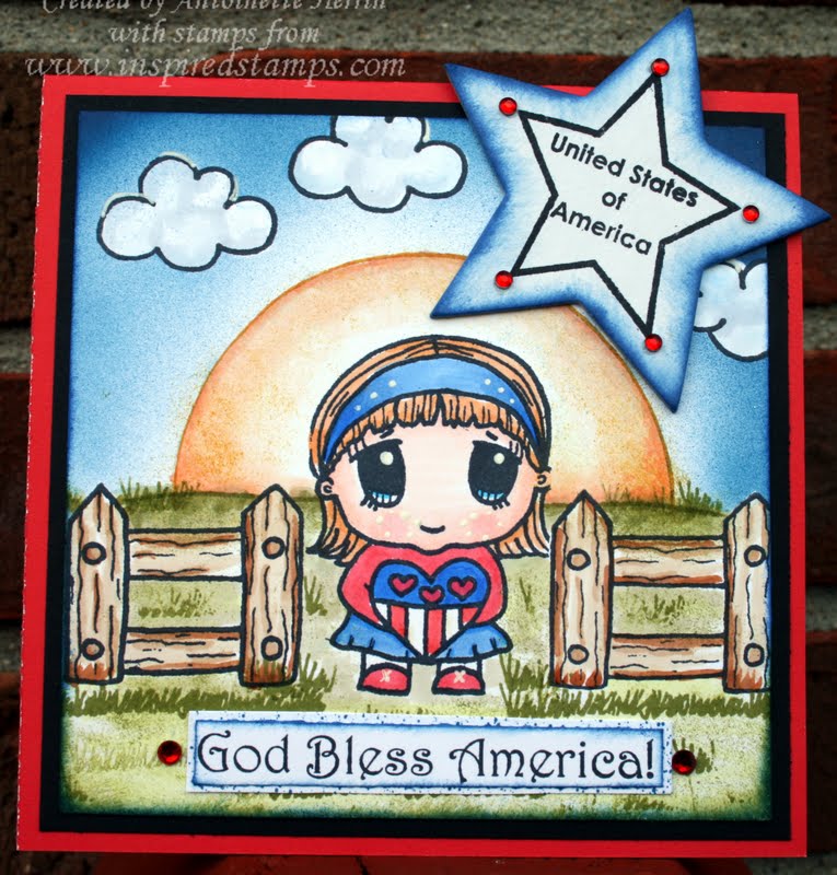 inspired stamps...the blog: God Bless America Card with Scenic View ...