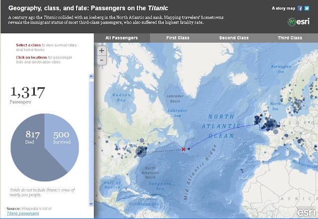 Spatial Education: ESRI Story Map of the Titanic