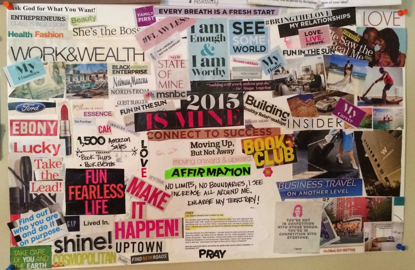2015 is Mine + Tips for Creating a Vision Board | Life With Arkeedah ...