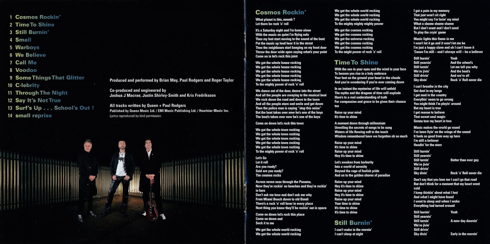 2008 The Cosmos Rocks - Queen + Paul Rodgers - Rockronología