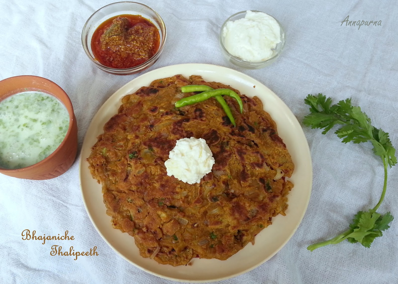 Annapurna: Bhajaniche Thalipeeth / Multigrain Flatbread From ...