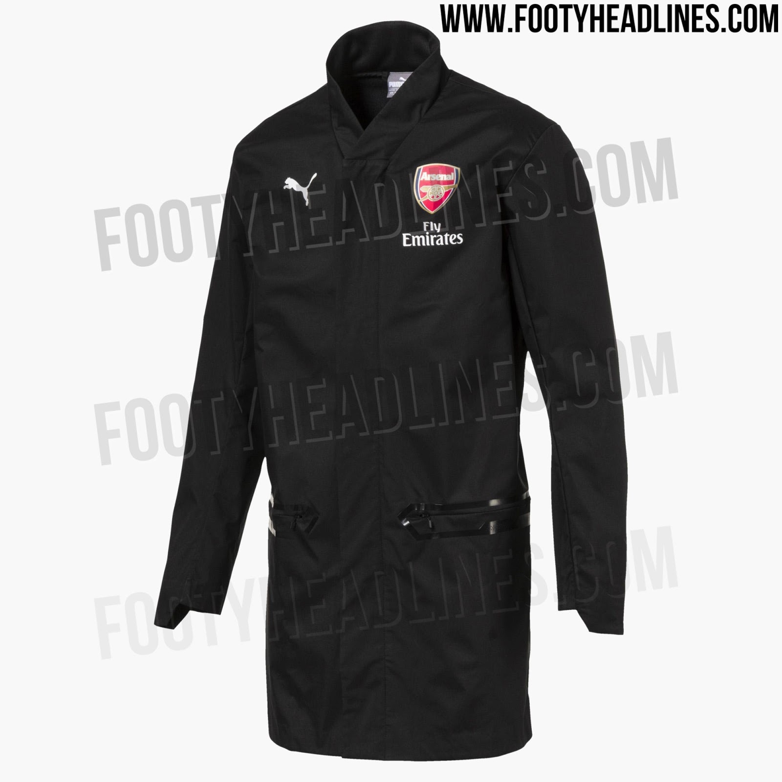 All-New Puma Arsenal Arsene Wenger 18-19 Full-Zip Jacket Leaked - Footy ...