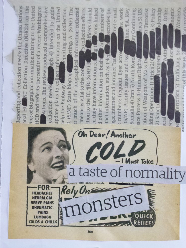 magsramsay: Contemporary Collage Week 10: Text Collage: Write