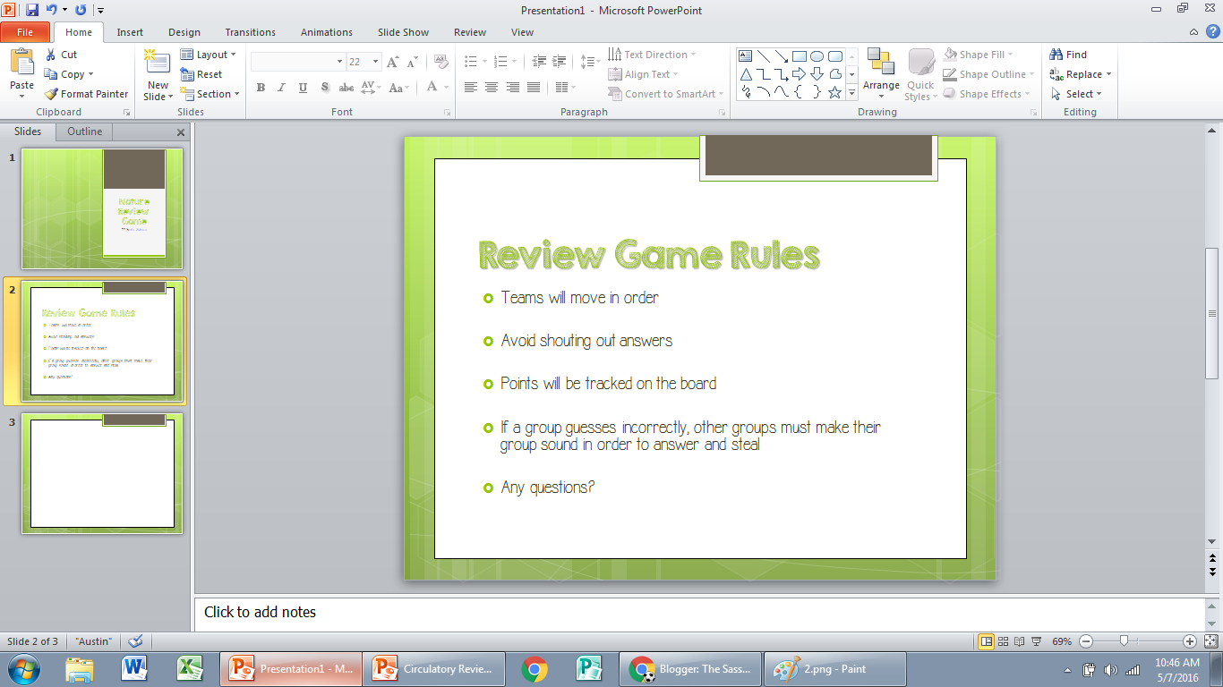 The Sassy PE Teacher: How to Create Review Game Slideshows