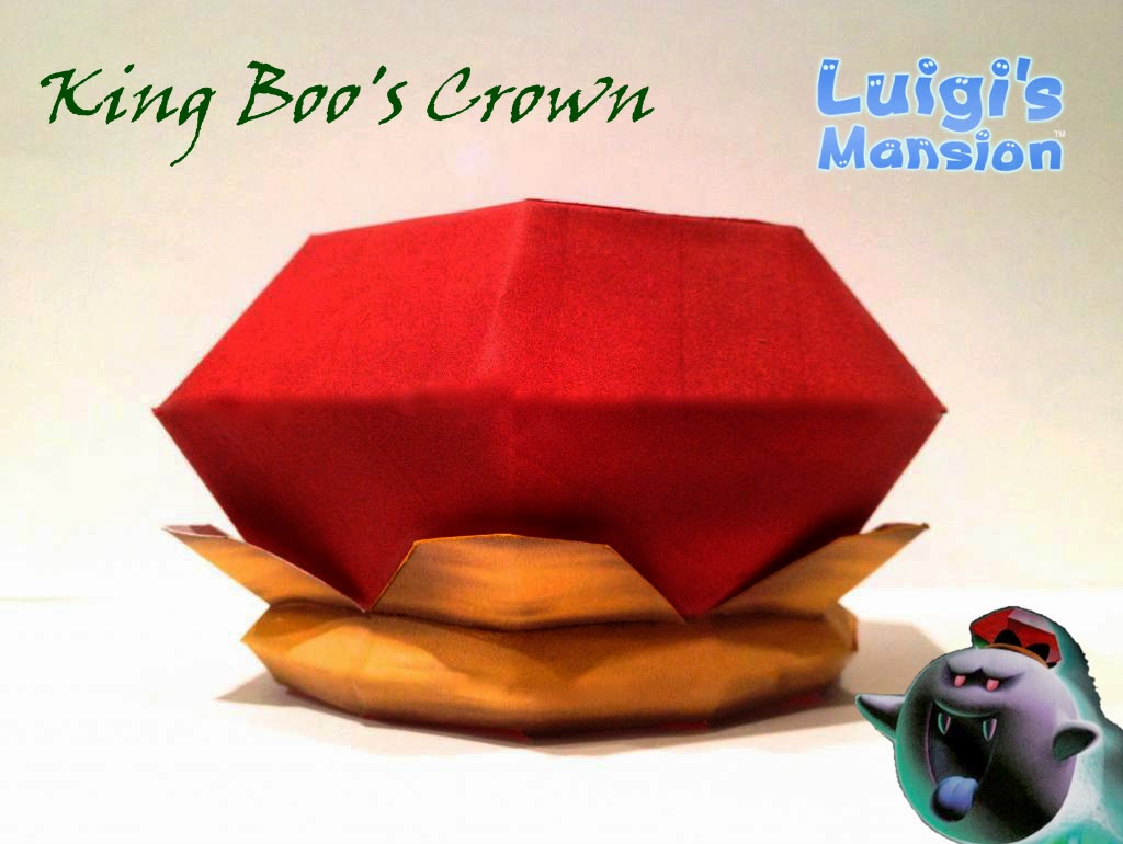 Papercraft Luigi's Mansion King Boo's Crown - Papercraft4u | Free ...
