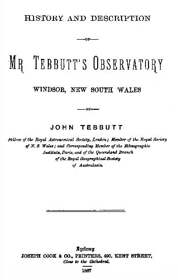 Hawkesbury heritage & happenings: Death of an astronomer: Hawkesbury's ...