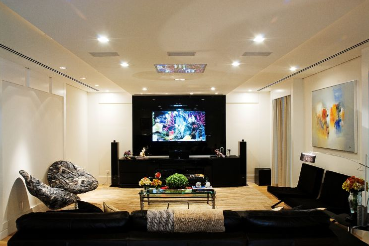 Salas de TV – veja 30 modelos lindos e dicas decoração! - Decor Salteado