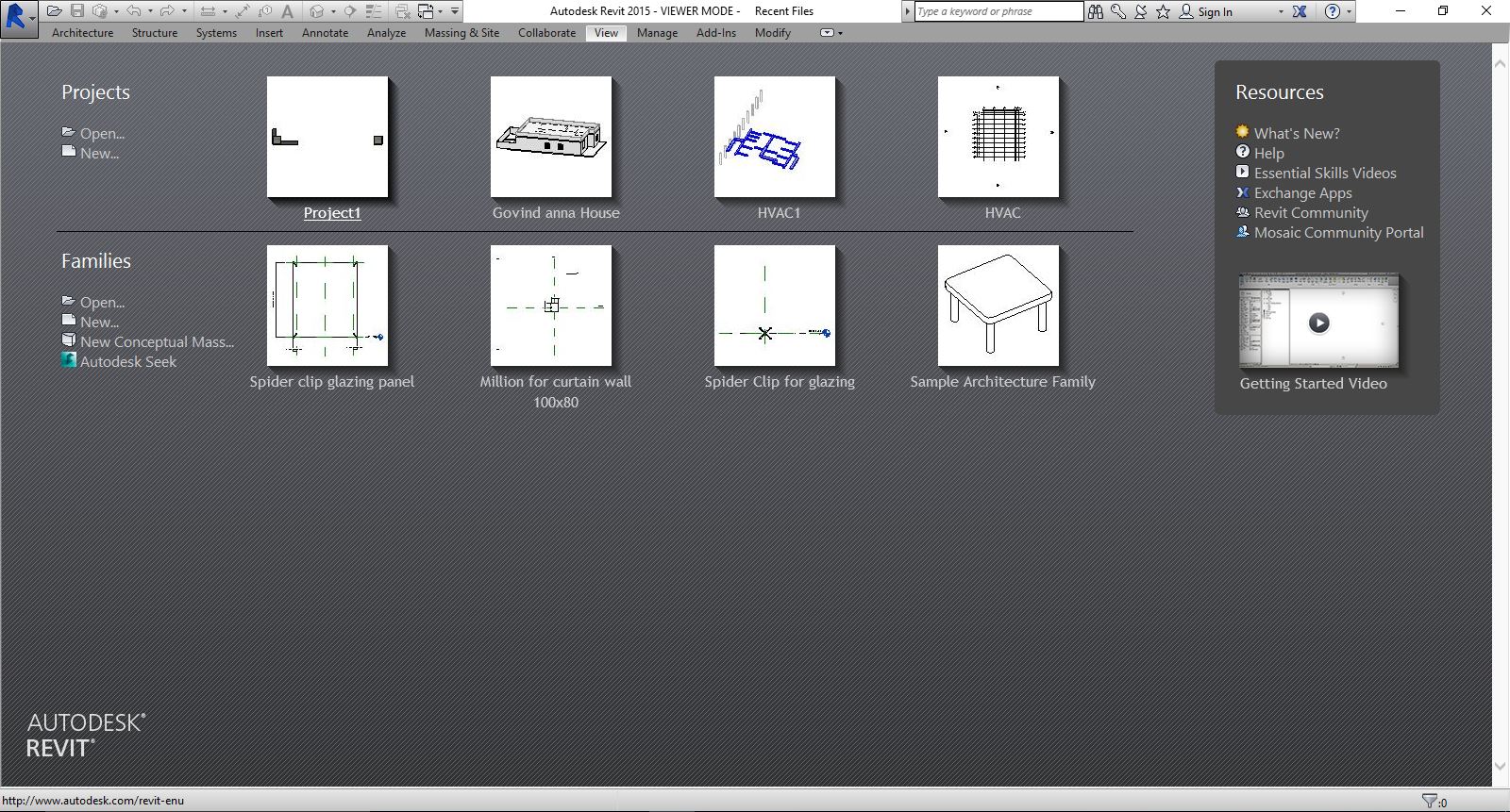 2. Revit - New Project ~ Easy Learn Revit