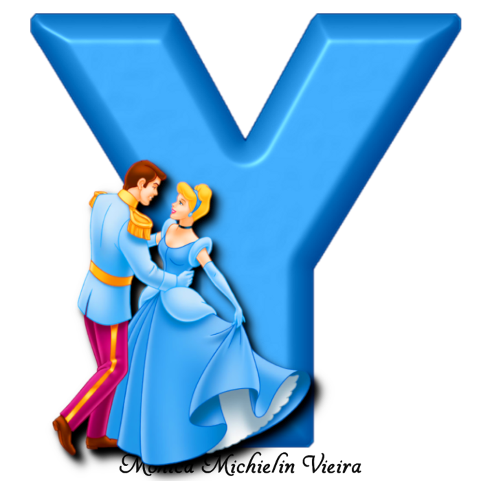 M. Michielin Alphabets: ALFABETO CINDERELA PRINCESA E PRÍNCIPE DISNEY ...