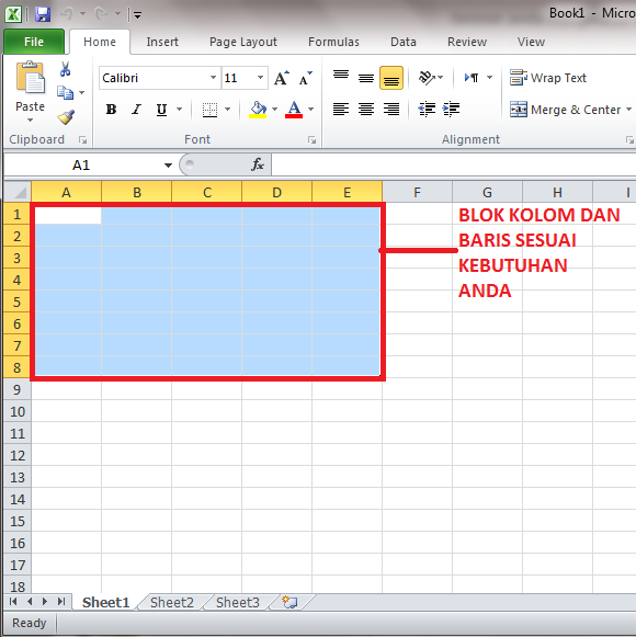 Tips Cara Membuat Tabel Di Microsoft Excel 2010 & Panduan! | Assuyuthi ...