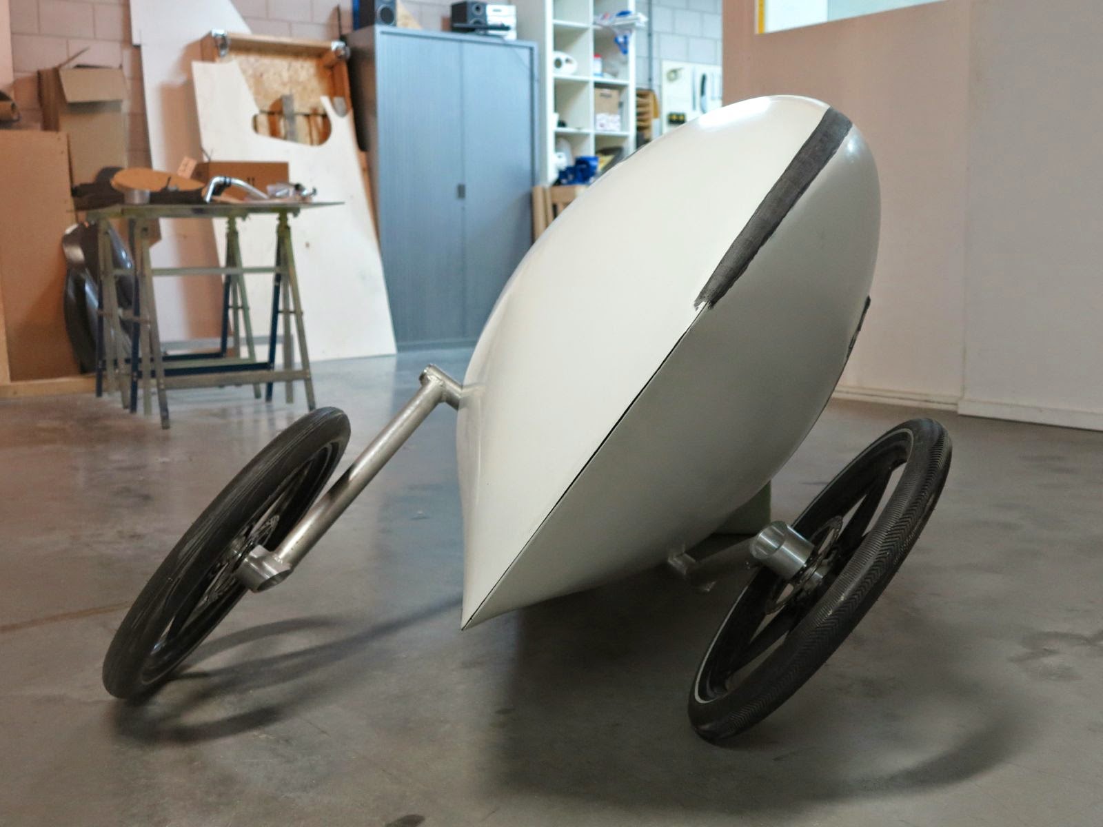 Velomobiel Quest en Wim Schermer: VeloTilt op de wielen