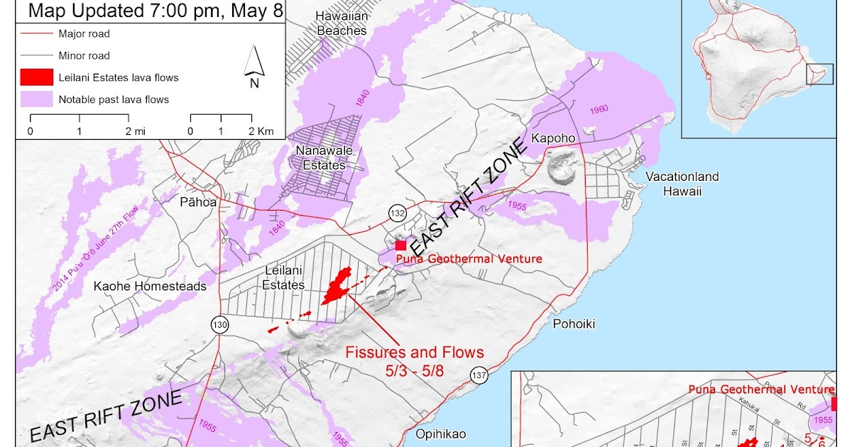 USA, Hawaii: Puna Geothermal Venture Power Plant is Safe from Lava ...