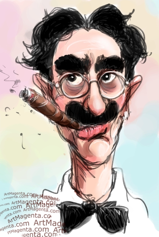 Artmagenta: Groucho Marx (caricature)