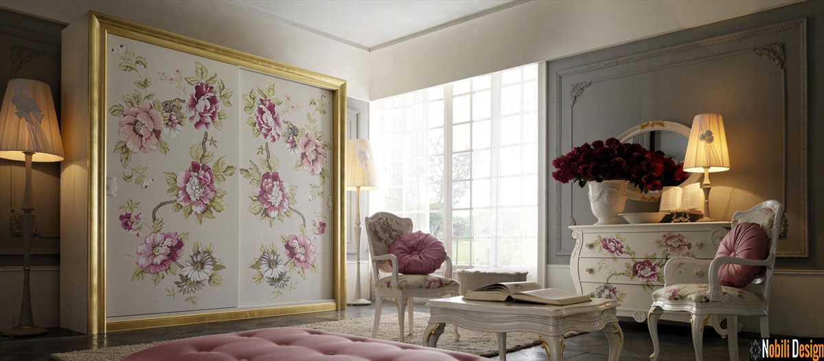 Mobila italiana stil clasic de lux - Mobila dormitor clasica alba