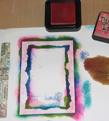 Ink Stains: More fun with the Inky Frame Technique