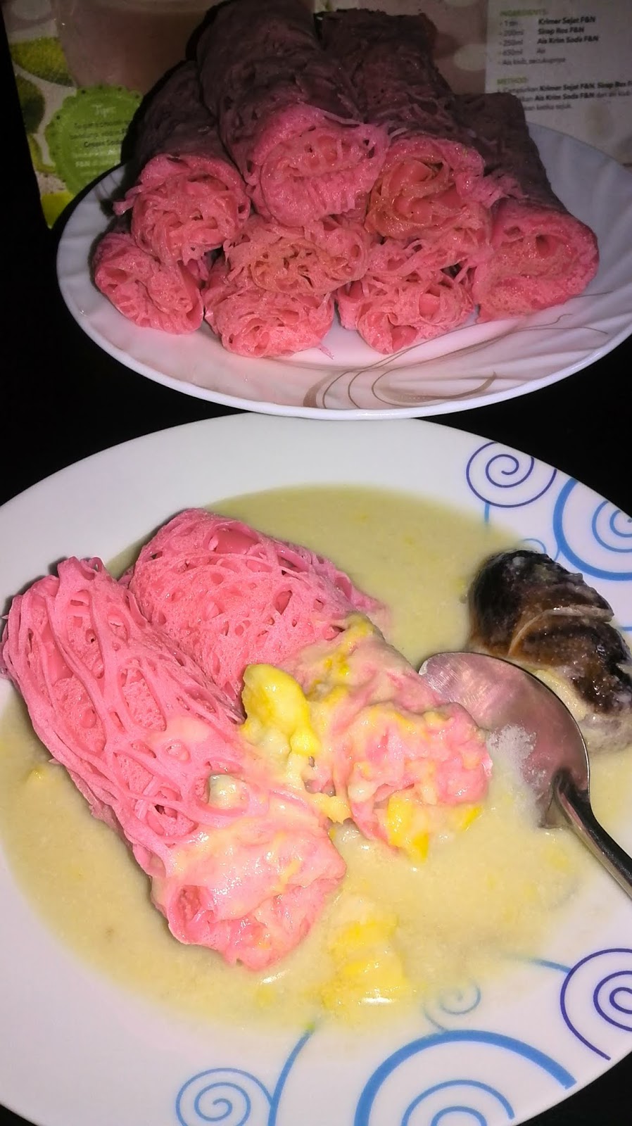 namakucella: ROTI JALA PINKISH