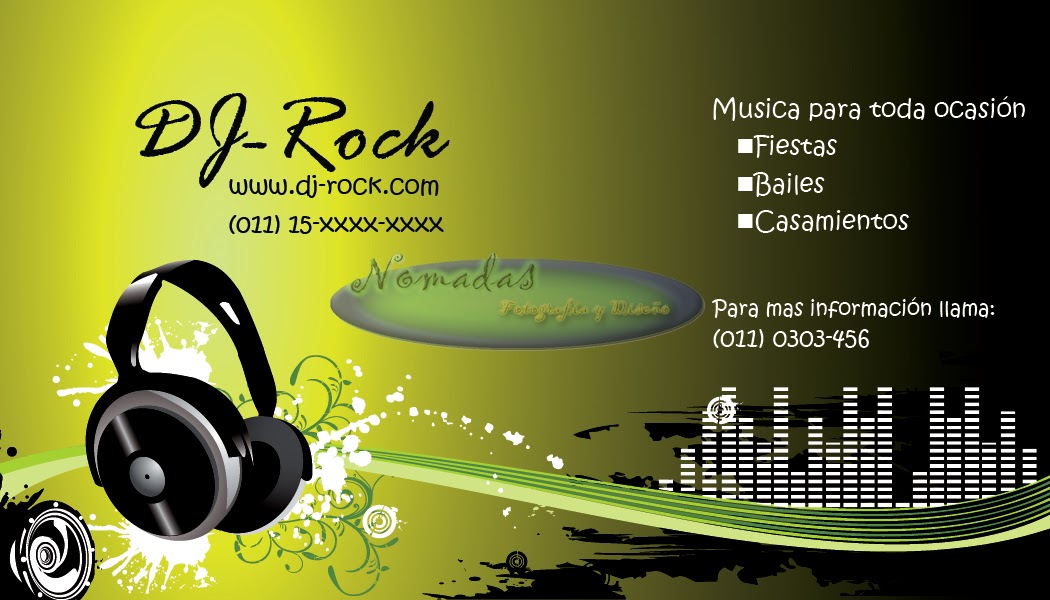 Diseño y Fotografía: Tarjetas Personales