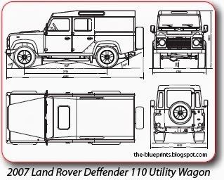 Vector Blueprints - Cars, Trucks, Busses and others: Land Rover ...