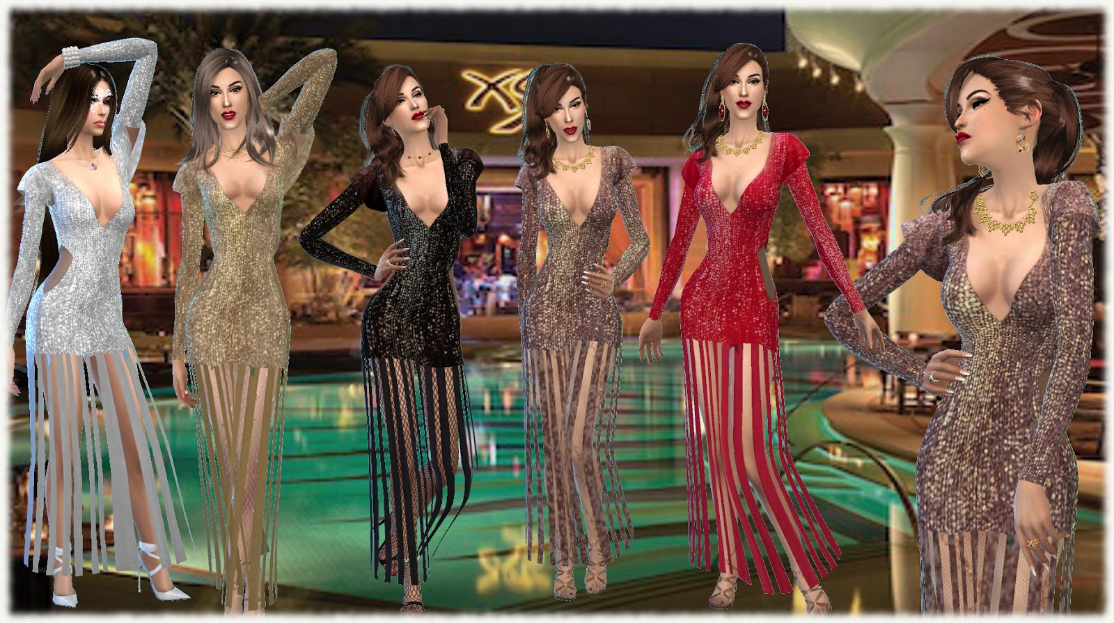 Mythical Dreams Sims 4: Flapper Style Dress
