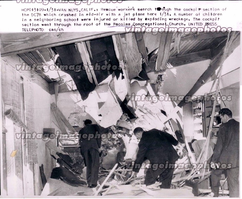 Colorized Fotos: 1957 Debris from Aerial Collision kills 7 and injures ...