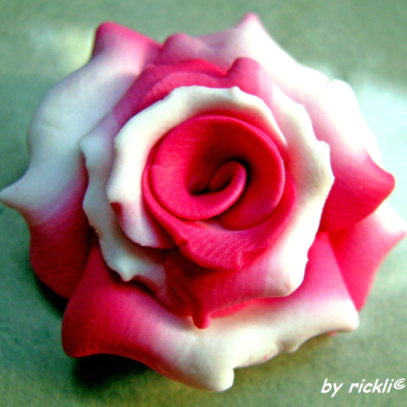 Rickli`s-Bastelecke: FIMO Rose