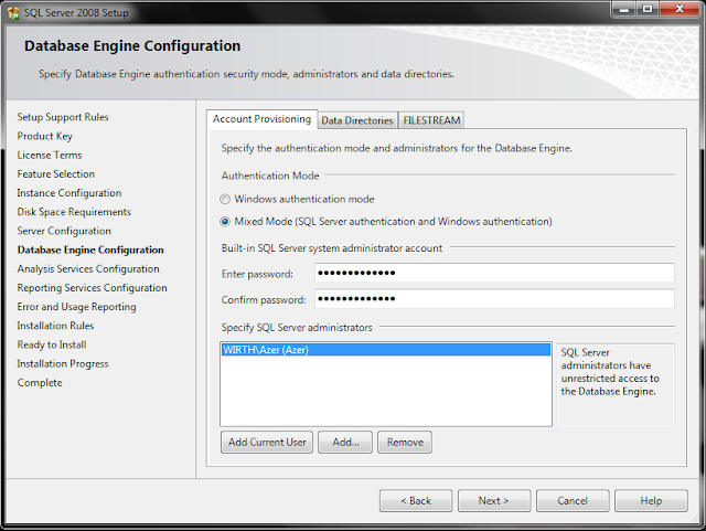 Programming: Installasi SQL Server 2008