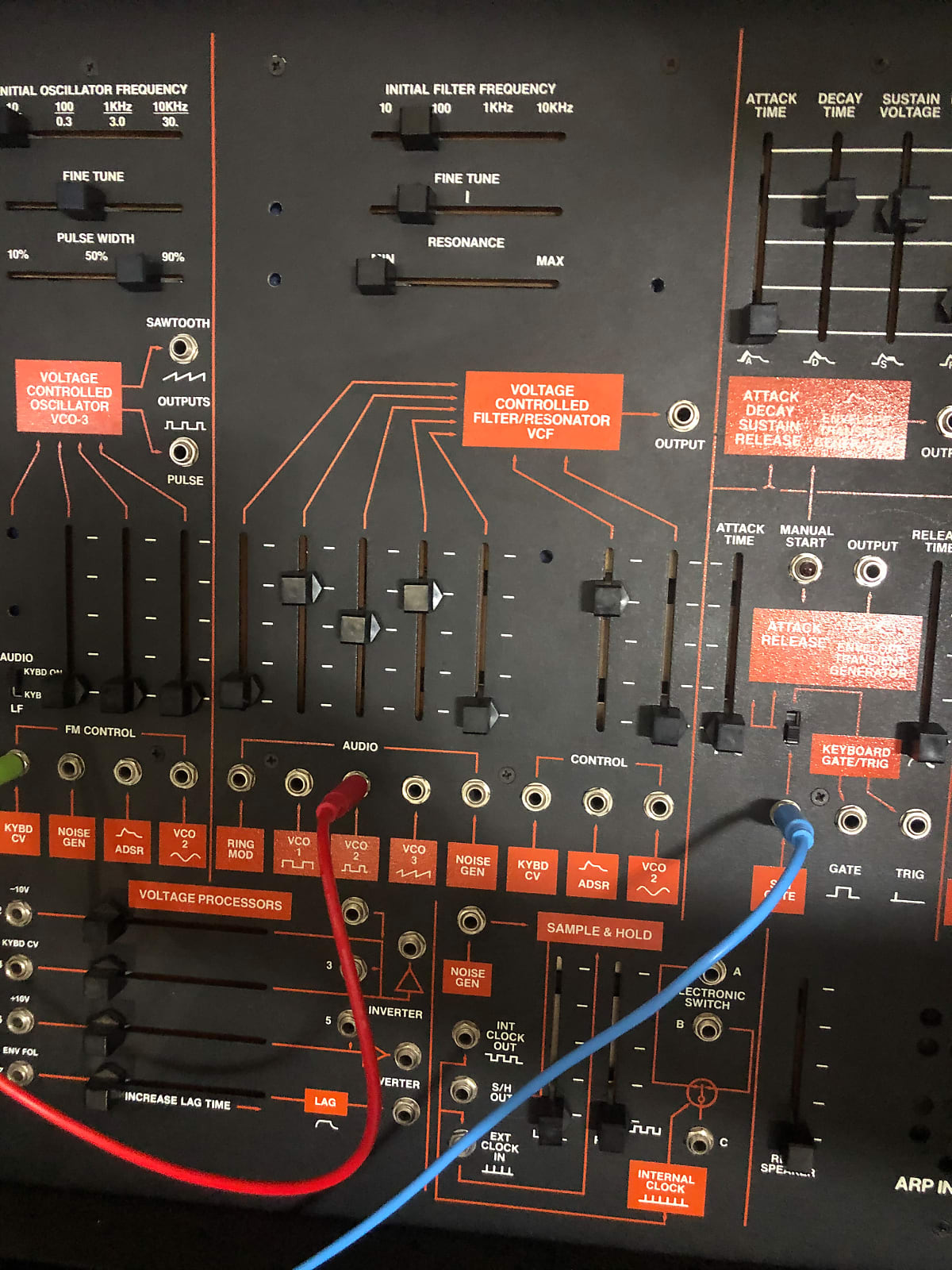 MATRIXSYNTH: 1978 Black and Orange ARP 2600 MK3