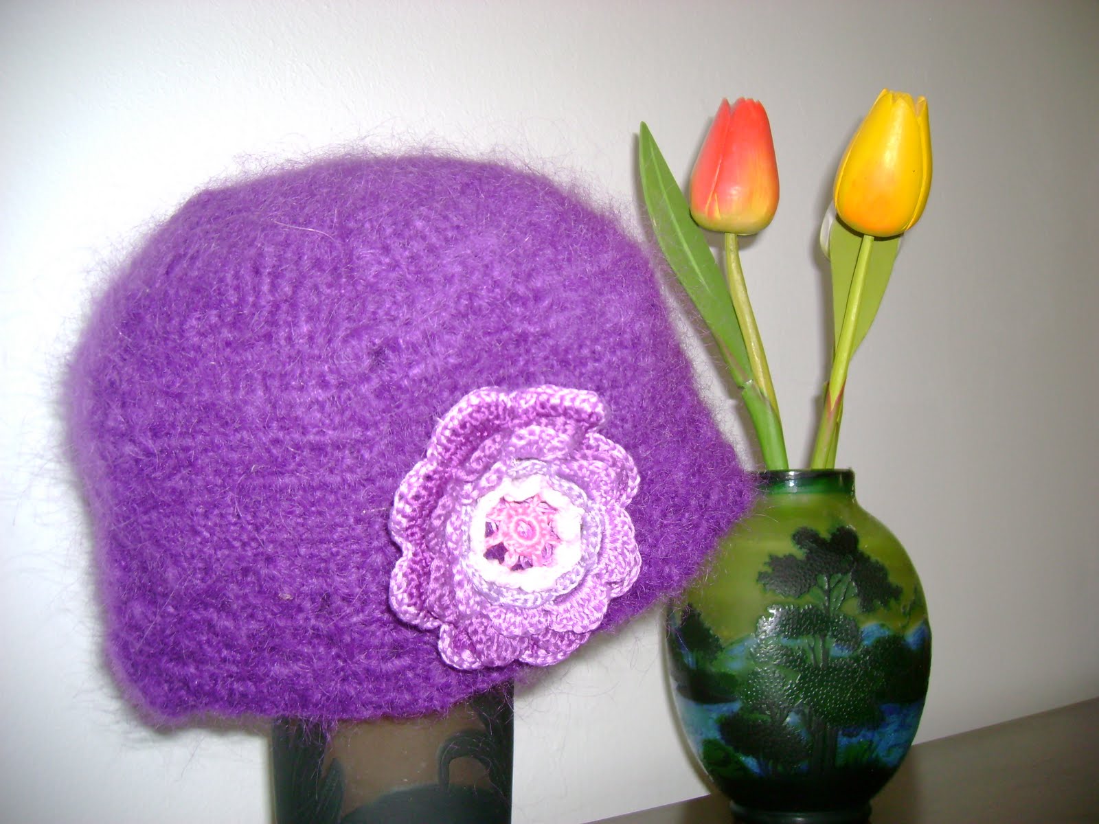 Sa invatam sa crosetam si sa tricotam: caciula crosetata