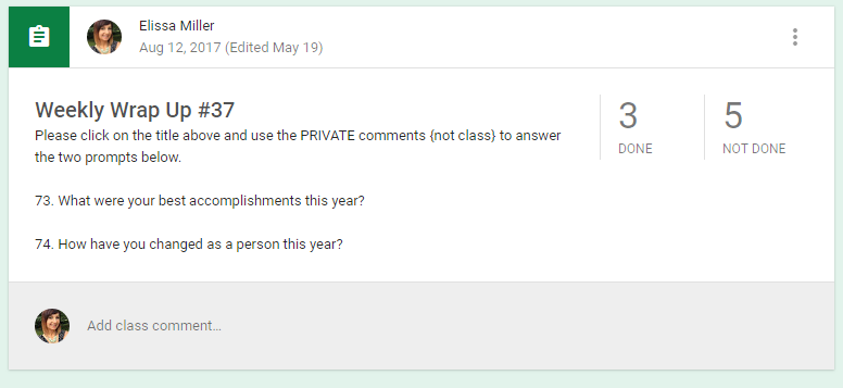 misscalcul8: Weekly Wrap Up Questions