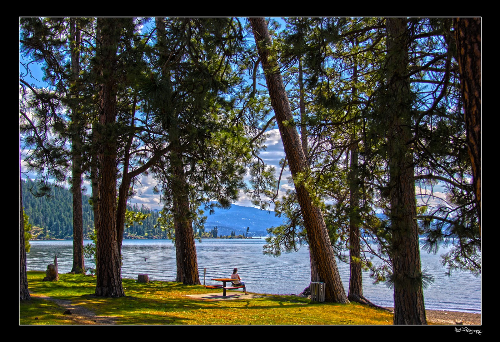Skyline Productions: Picnic area between Coeur d'Alene City Park beach ...