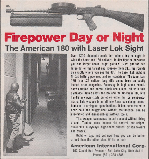 Arms of the 80's: Advertisment of the Day: The American 180 Laser Loc ...