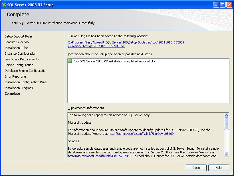 Low Bandwidth Installing Mssql 2008 Express