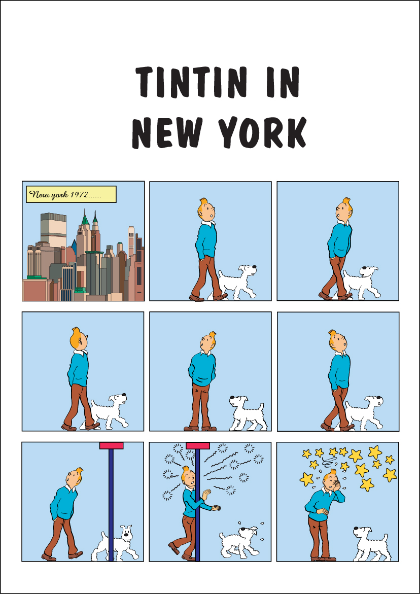 MY OWN TINTIN: Tintin in new york