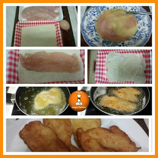 Filetes de pollo empanados ~ Fácil y Rico Ampis Recetas