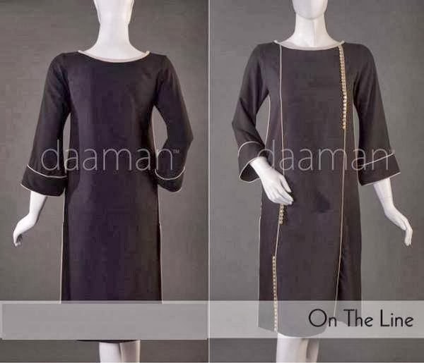 DAAMAN WINTER 2014-2015 KURTAS FOR WOMEN