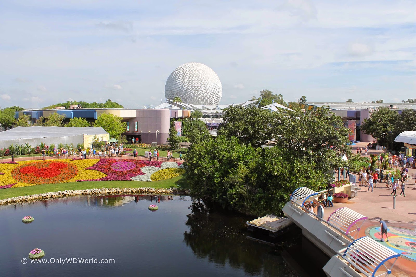 View the Epcot International Flower & Garden Festival From The Monorail ...