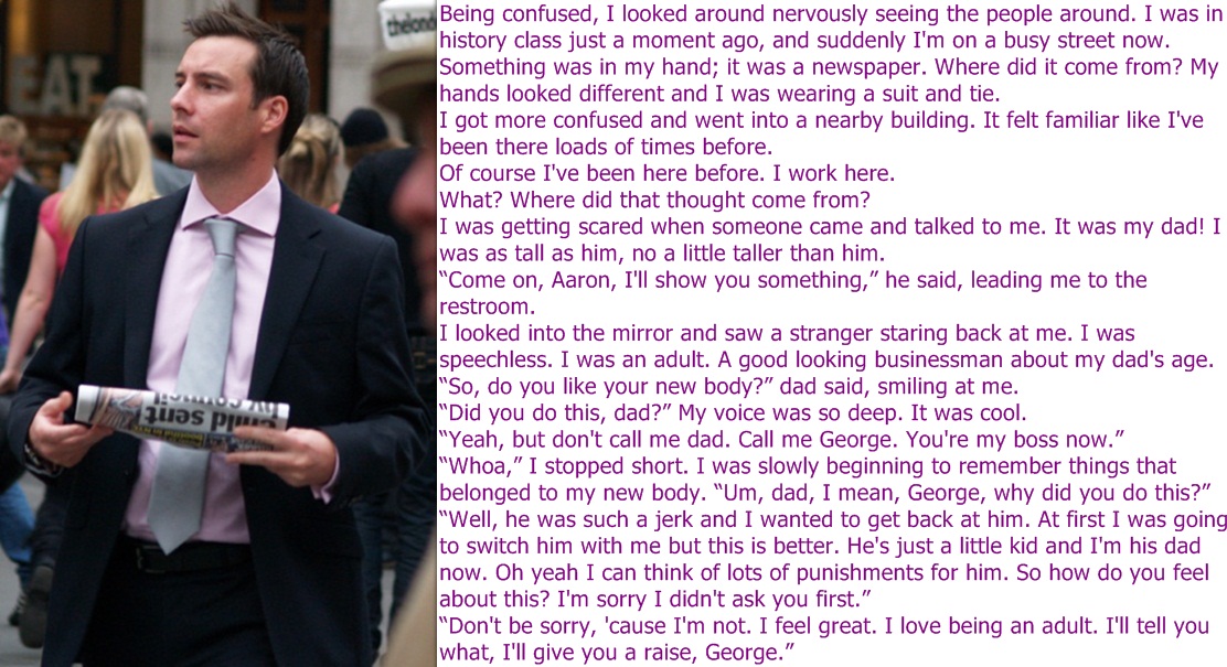 YoungTrevor's male body swap caps: How To Make Your Boss Like You