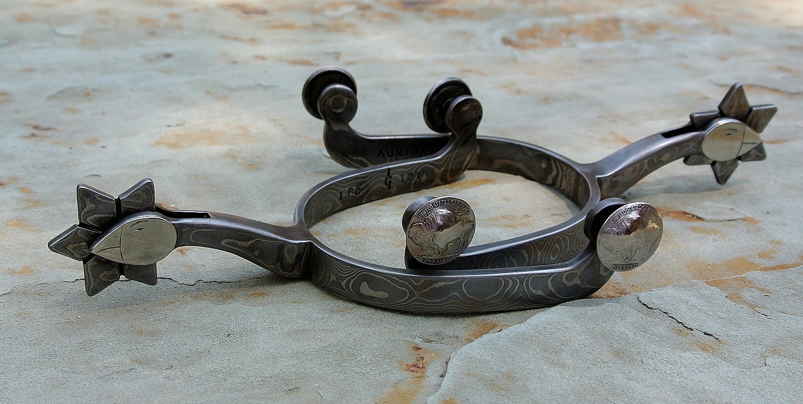 Chad's stuff: Goose neck damascus spurs