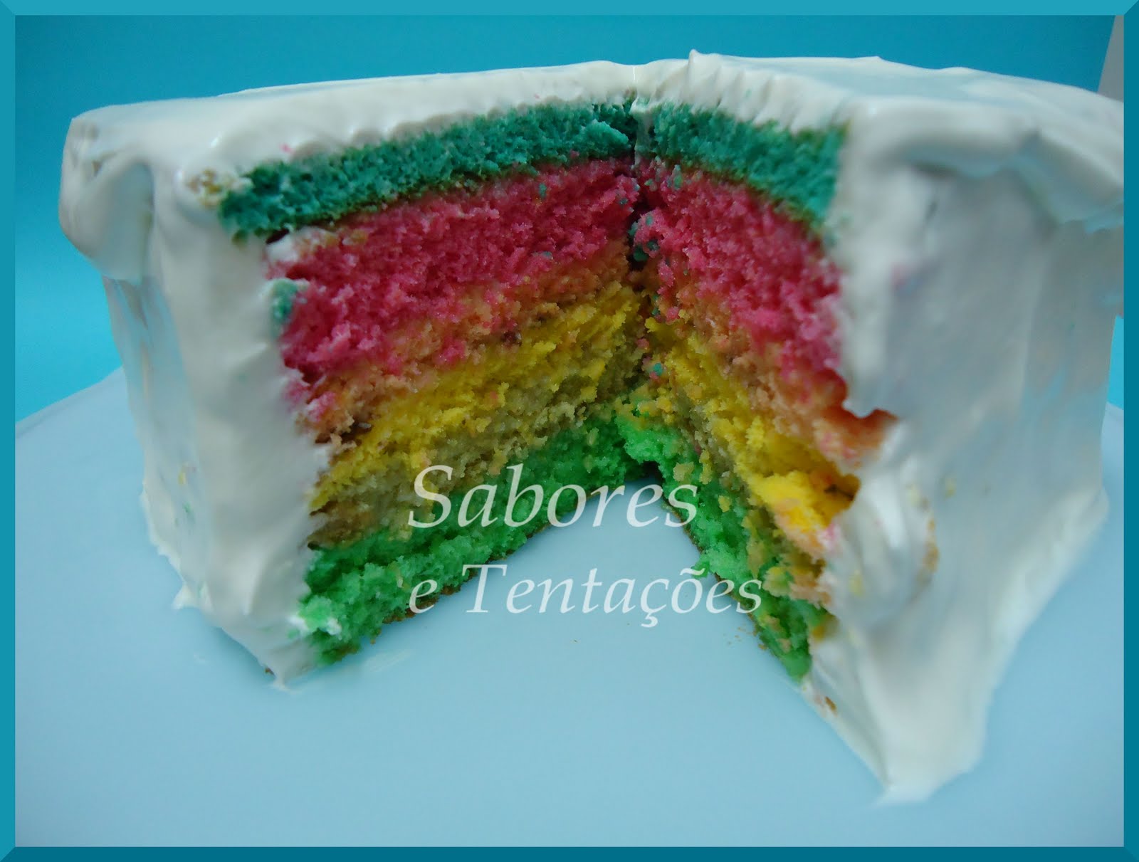 Sabores e Tentações: Bolo colorido