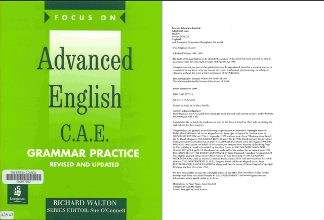 Focus On Advanced English C.A.E Grammar Practice.pdf - សារពត៍មាន ទីផ្សា